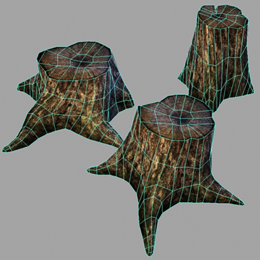 Spooky Stump 3d Max