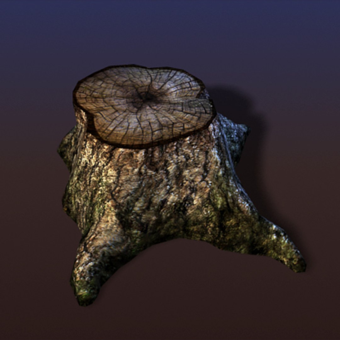 Spooky Stump 3d Max
