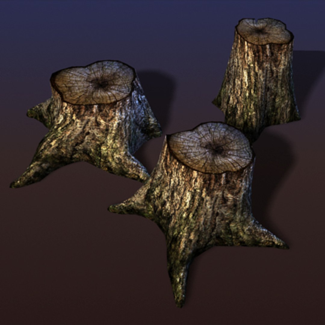 Spooky Stump 3d Max