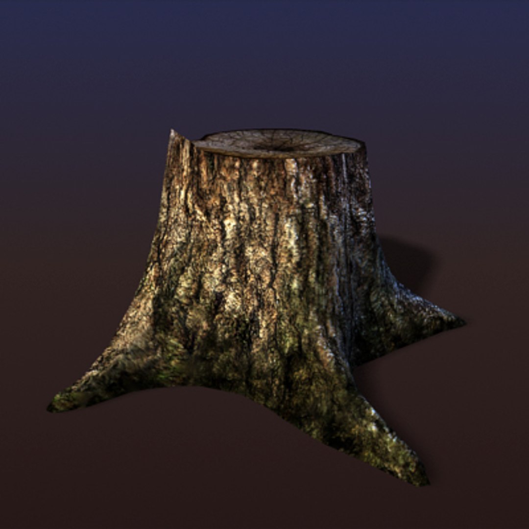 Spooky Stump 3d Max
