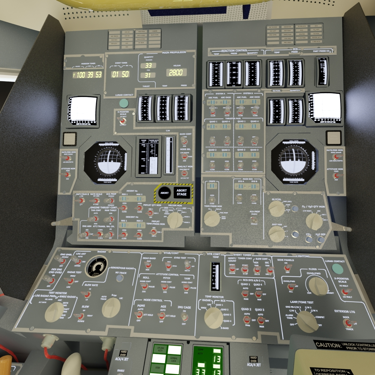 max lunar module interior