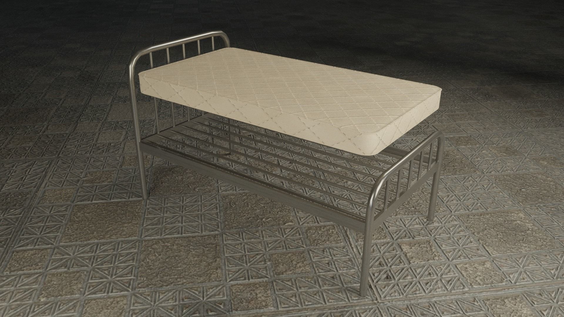 3D Model Prison Bed - TurboSquid 2133525