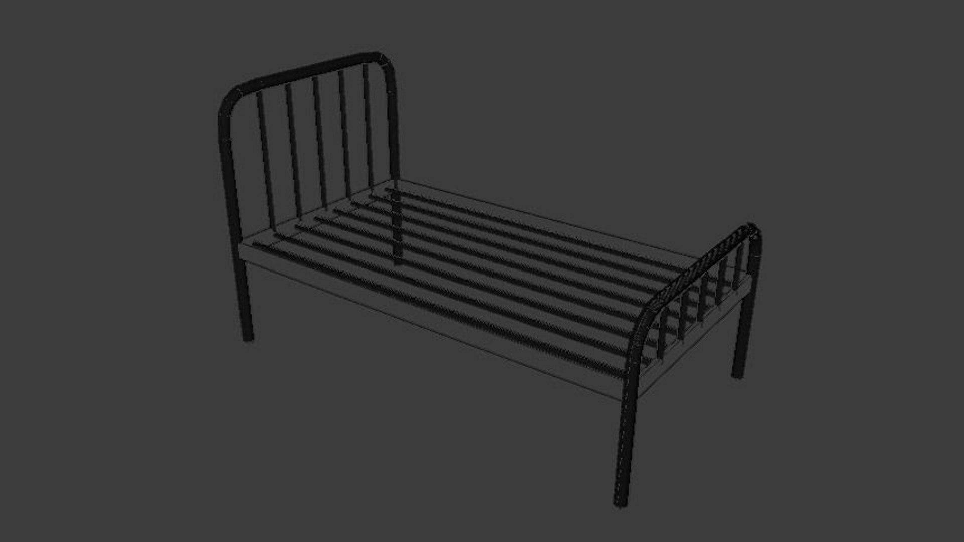 3D Model Prison Bed - TurboSquid 2133525