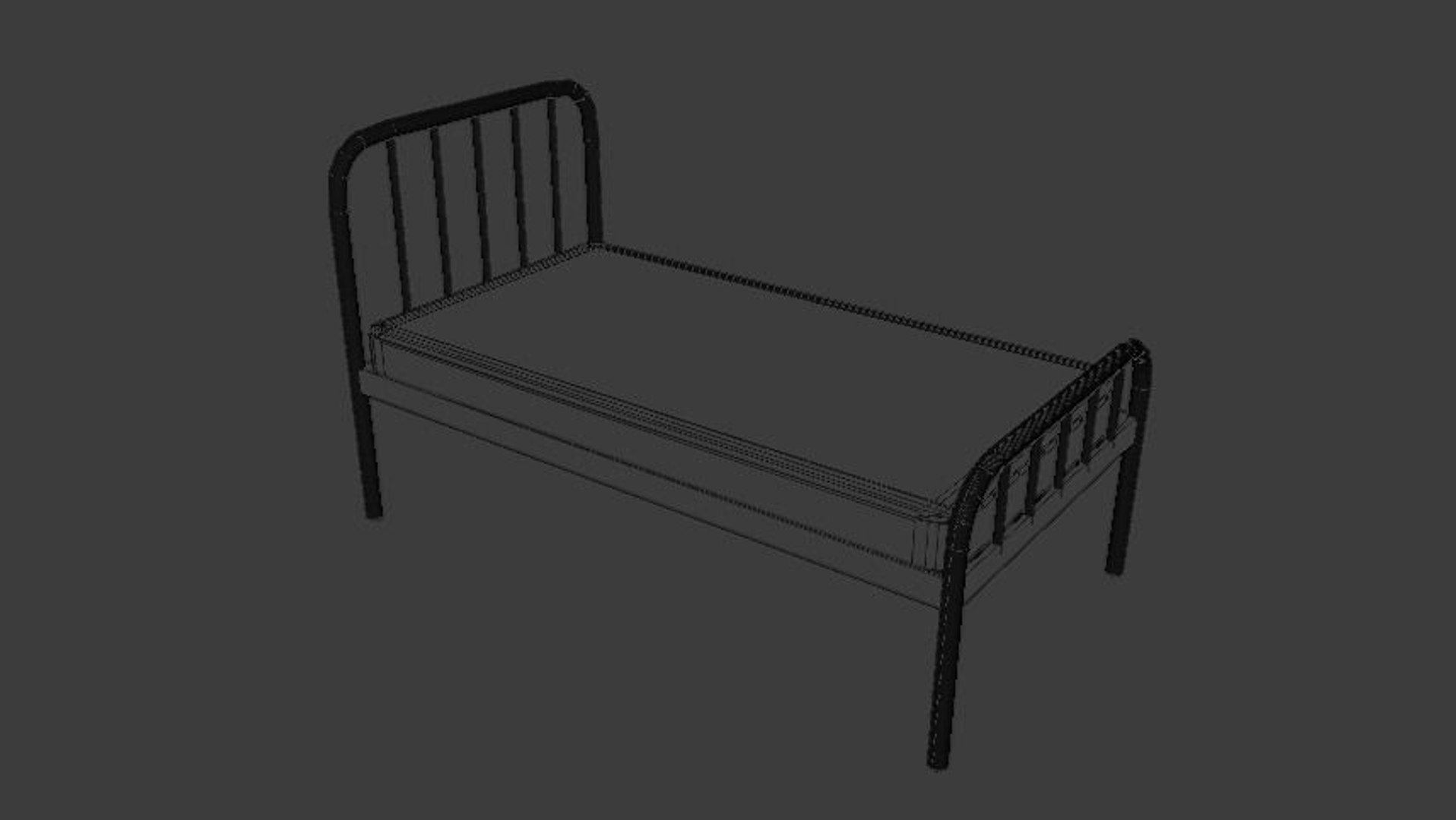 3D Model Prison Bed - TurboSquid 2133525