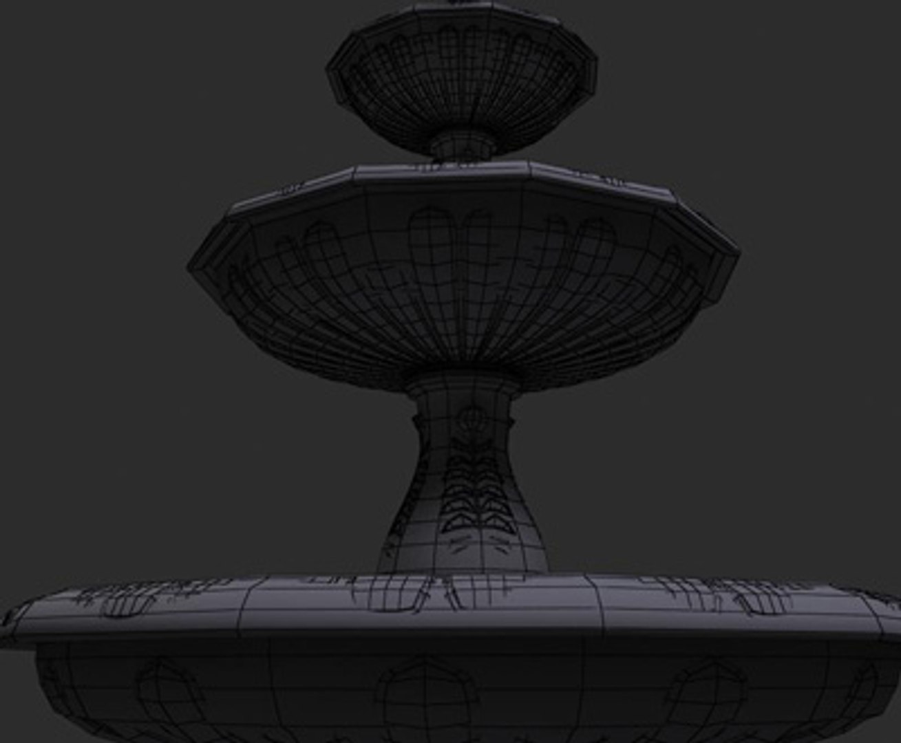 Marble Fountain 3d Model