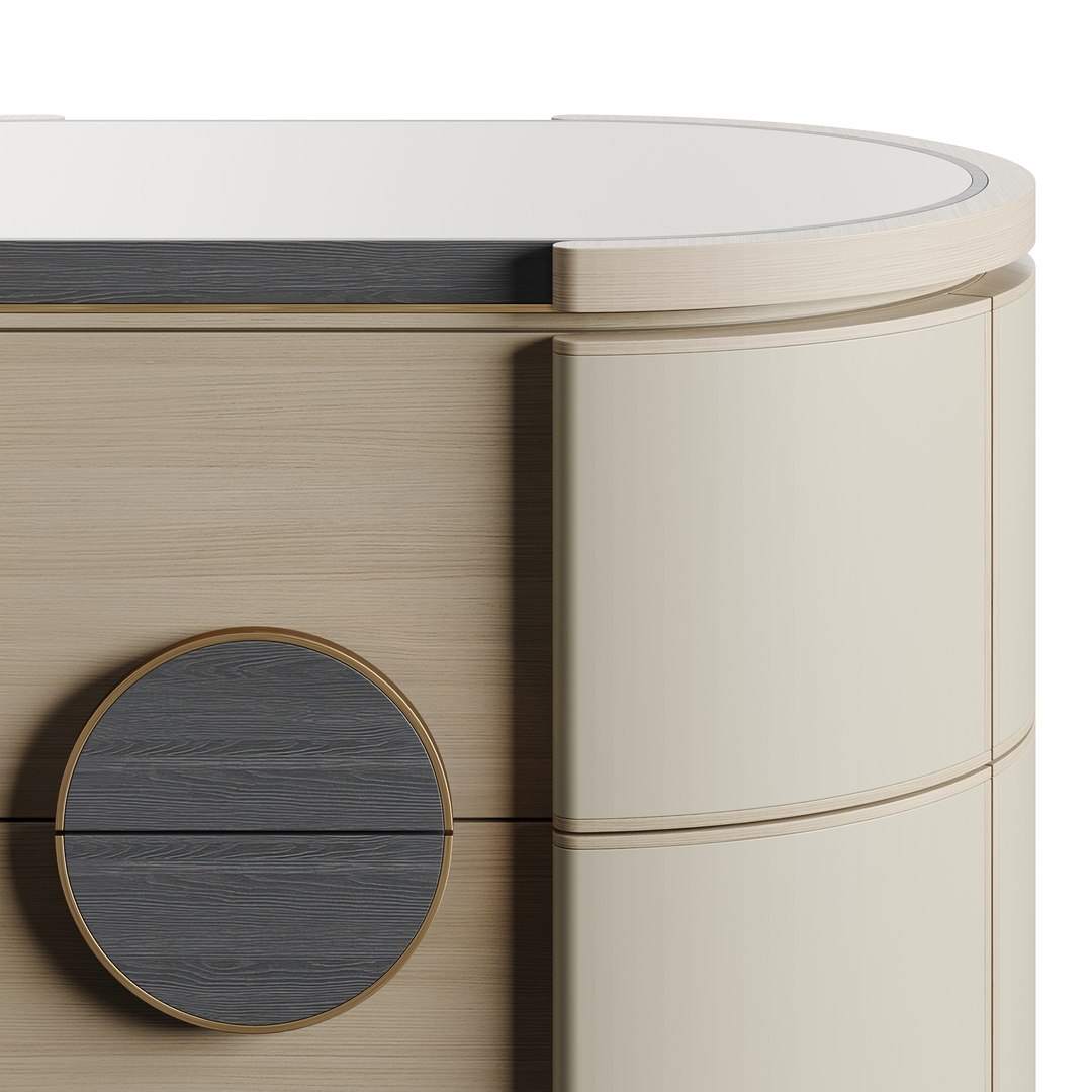 Frato NEW ORLEANS Bedside Table 3D - TurboSquid 1975250