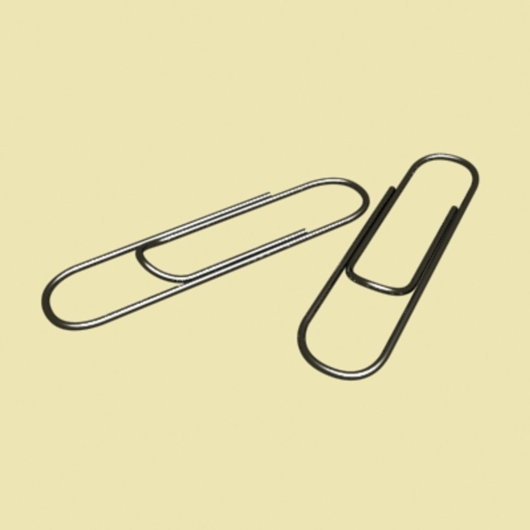 Free Paper Clips 3d Model