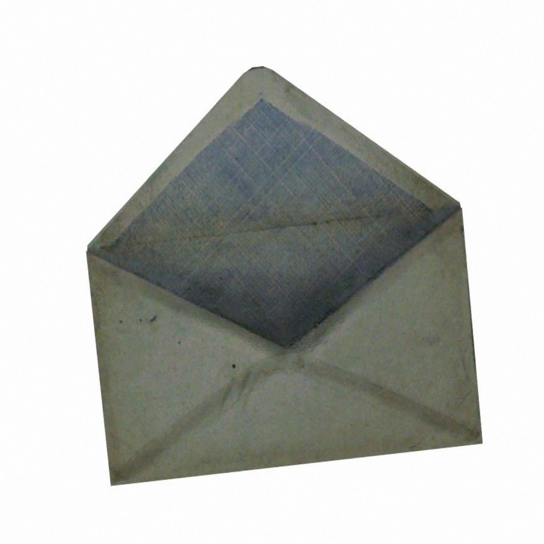 Paper Envelope 3D Model - TurboSquid 1421636