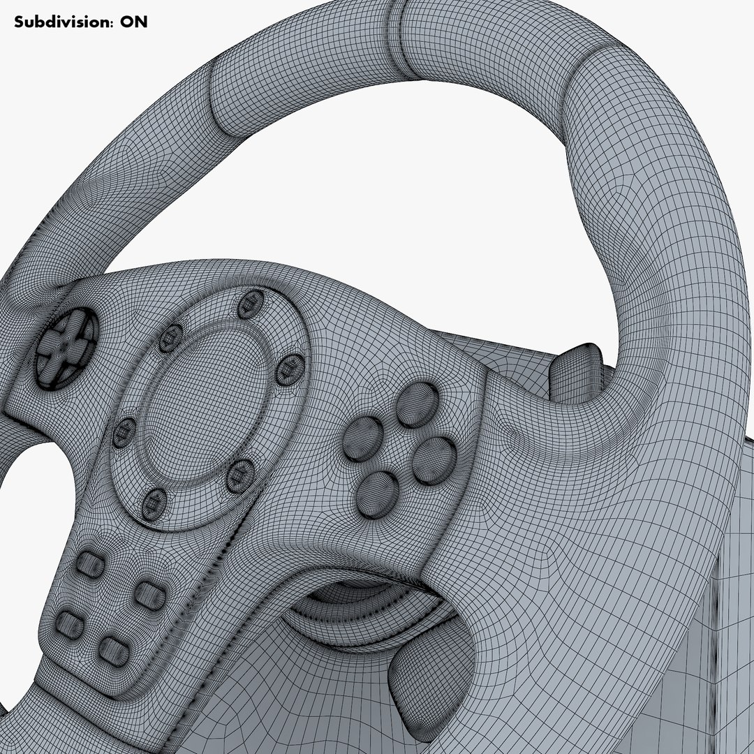 3D model Racing Steering Wheel Game Control M 1 - TurboSquid 2093158