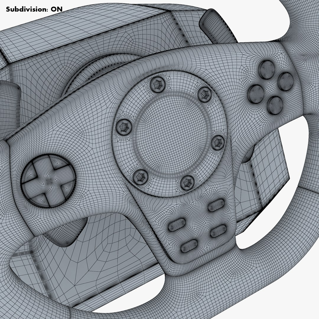 3D model Racing Steering Wheel Game Control M 1 - TurboSquid 2093158