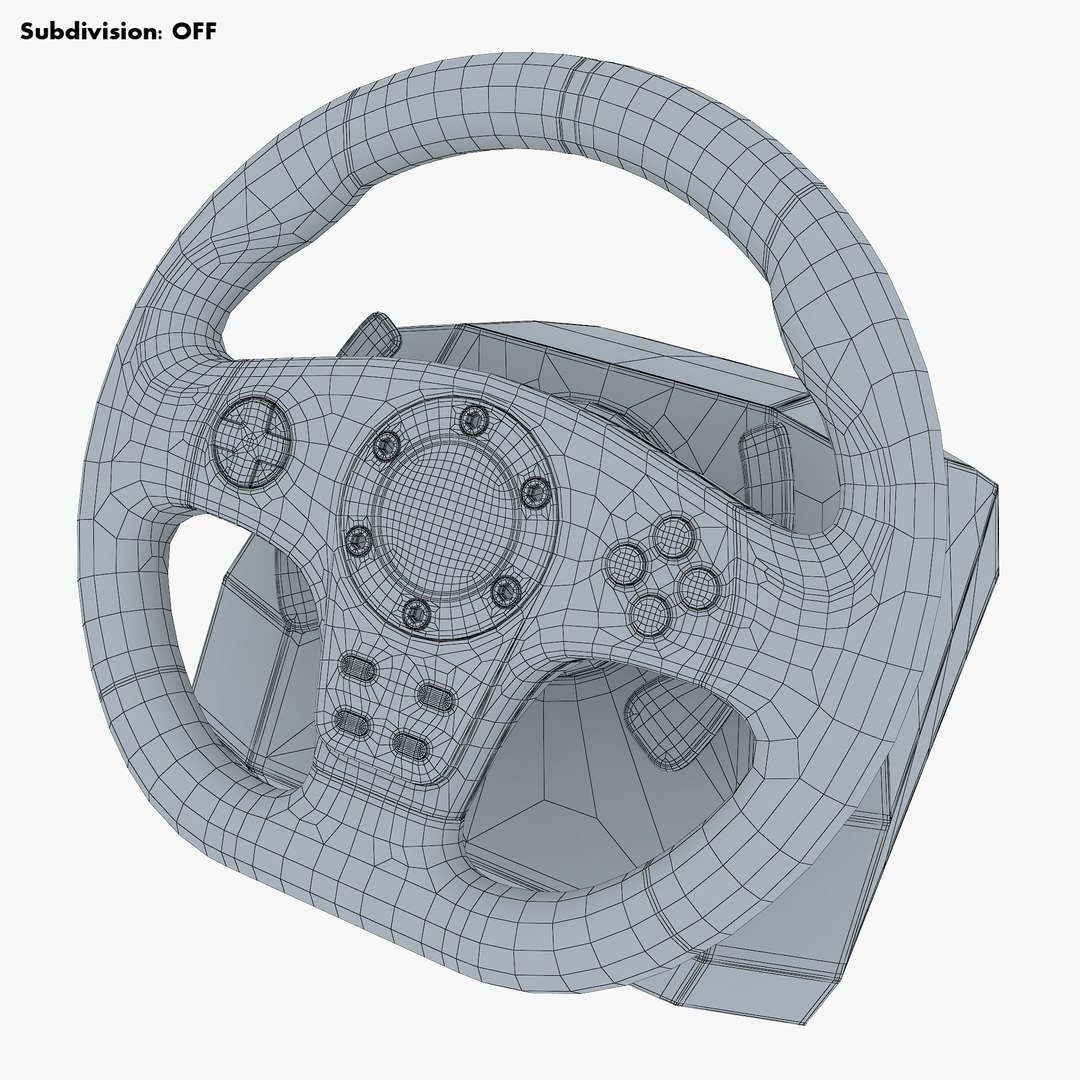 3D model Racing Steering Wheel Game Control M 1 - TurboSquid 2093158
