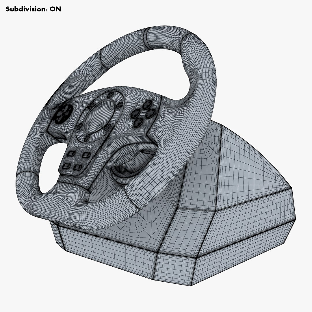 3D model Racing Steering Wheel Game Control M 1 - TurboSquid 2093158