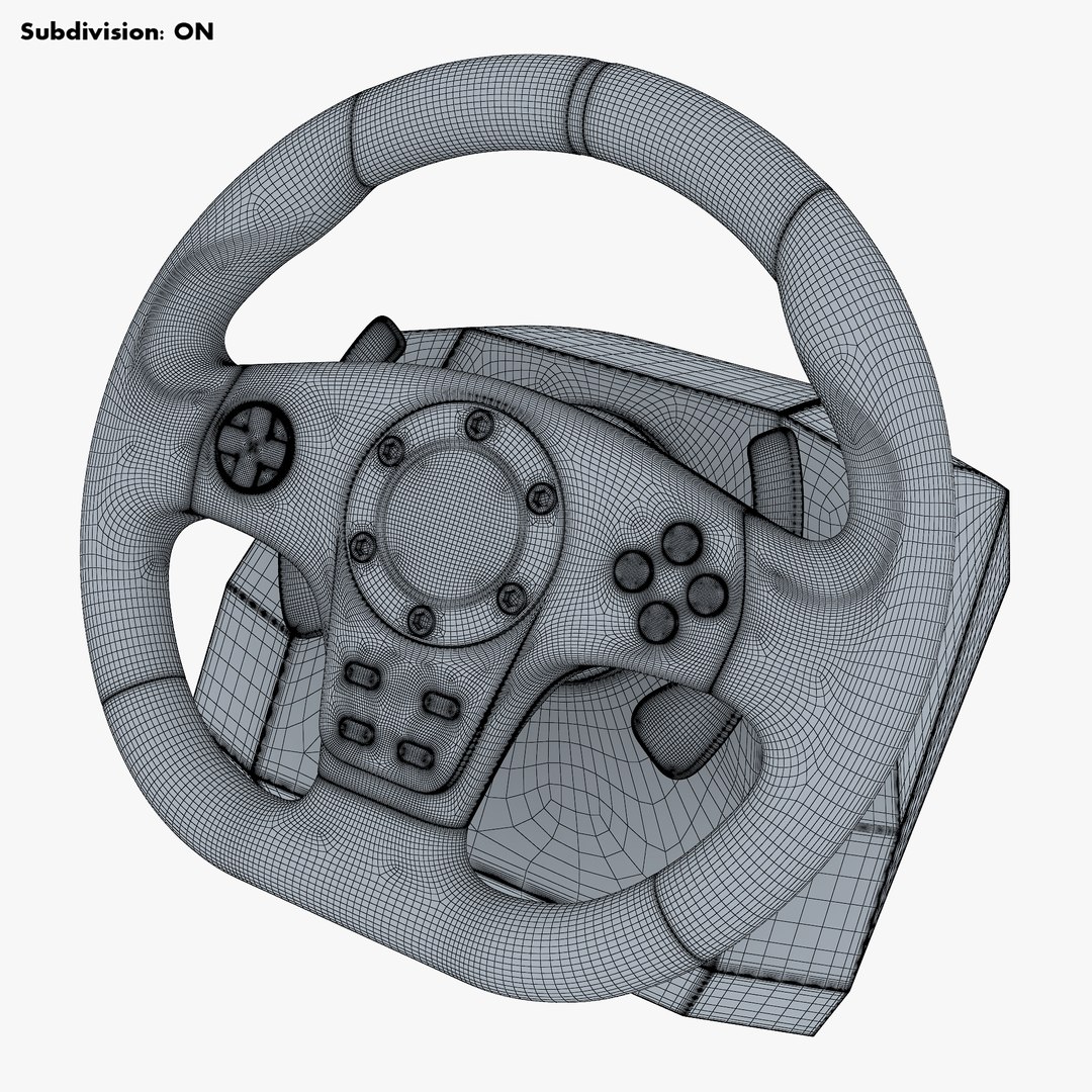 3D model Racing Steering Wheel Game Control M 1 - TurboSquid 2093158