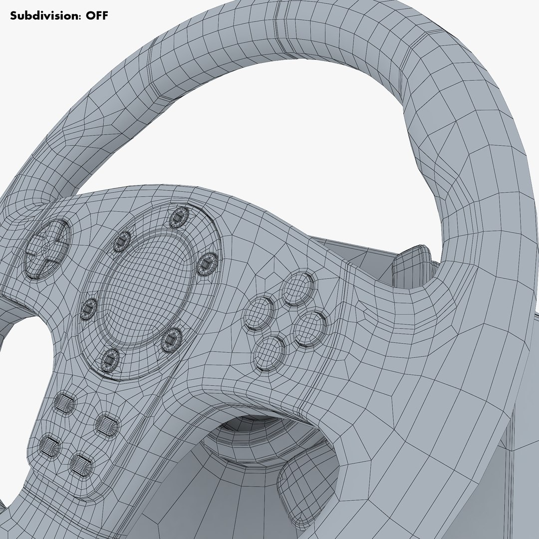 3D model Racing Steering Wheel Game Control M 1 - TurboSquid 2093158