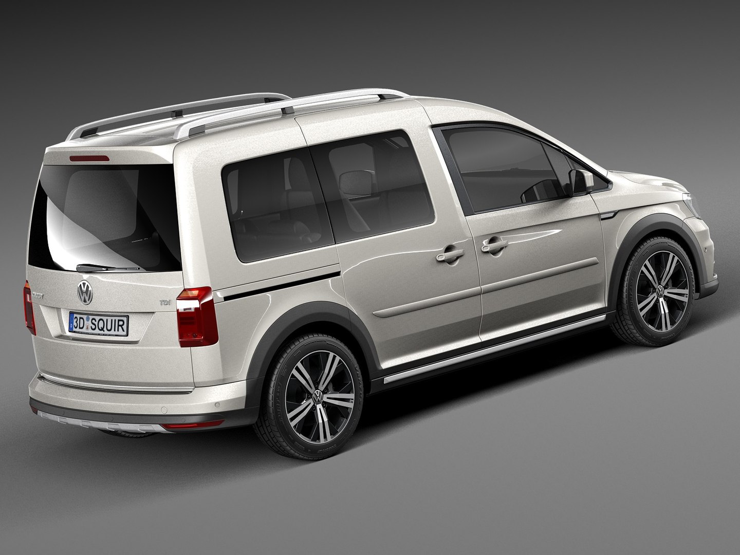 3d 2016 volkswagen caddy