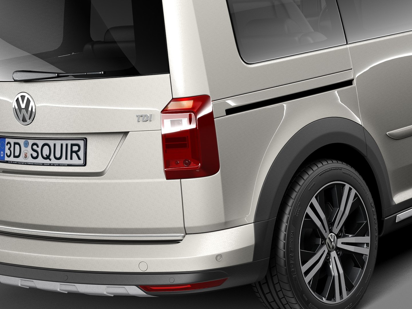 3d 2016 volkswagen caddy