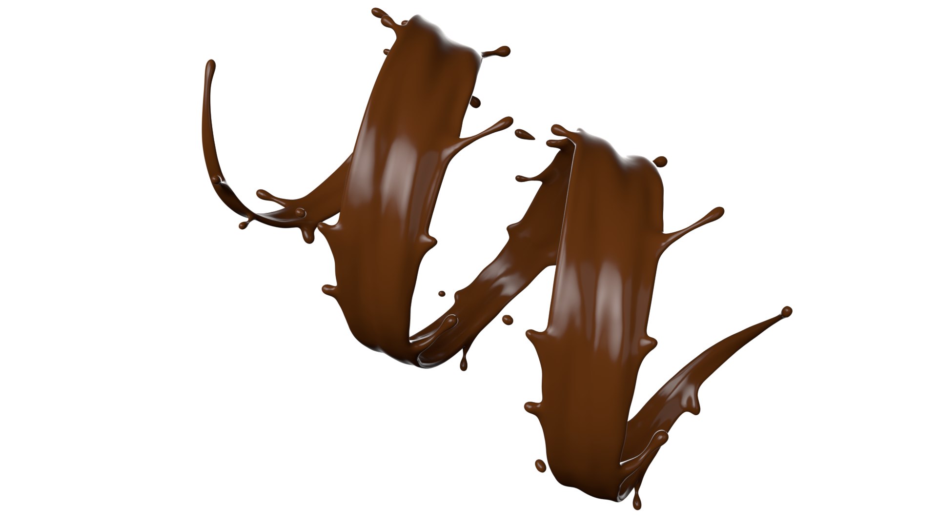 3D Chocolate Spiral Shape - TurboSquid 1970717