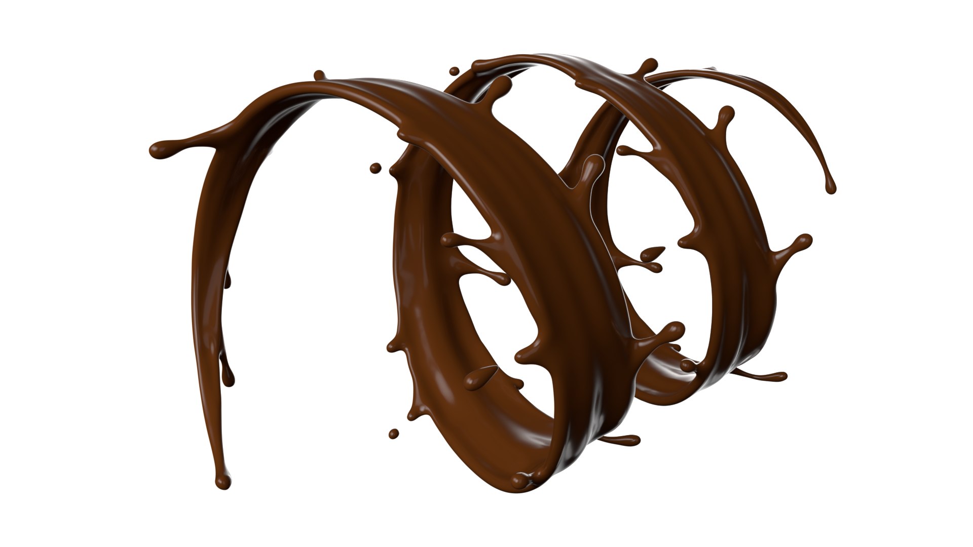 3D Chocolate Spiral Shape - TurboSquid 1970717