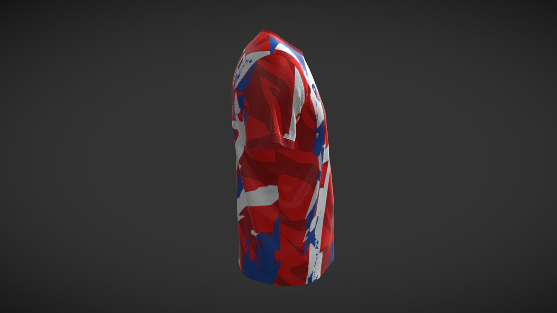 3D Soccer Red Print Jersey-11 In Low Poly - TurboSquid 2375092