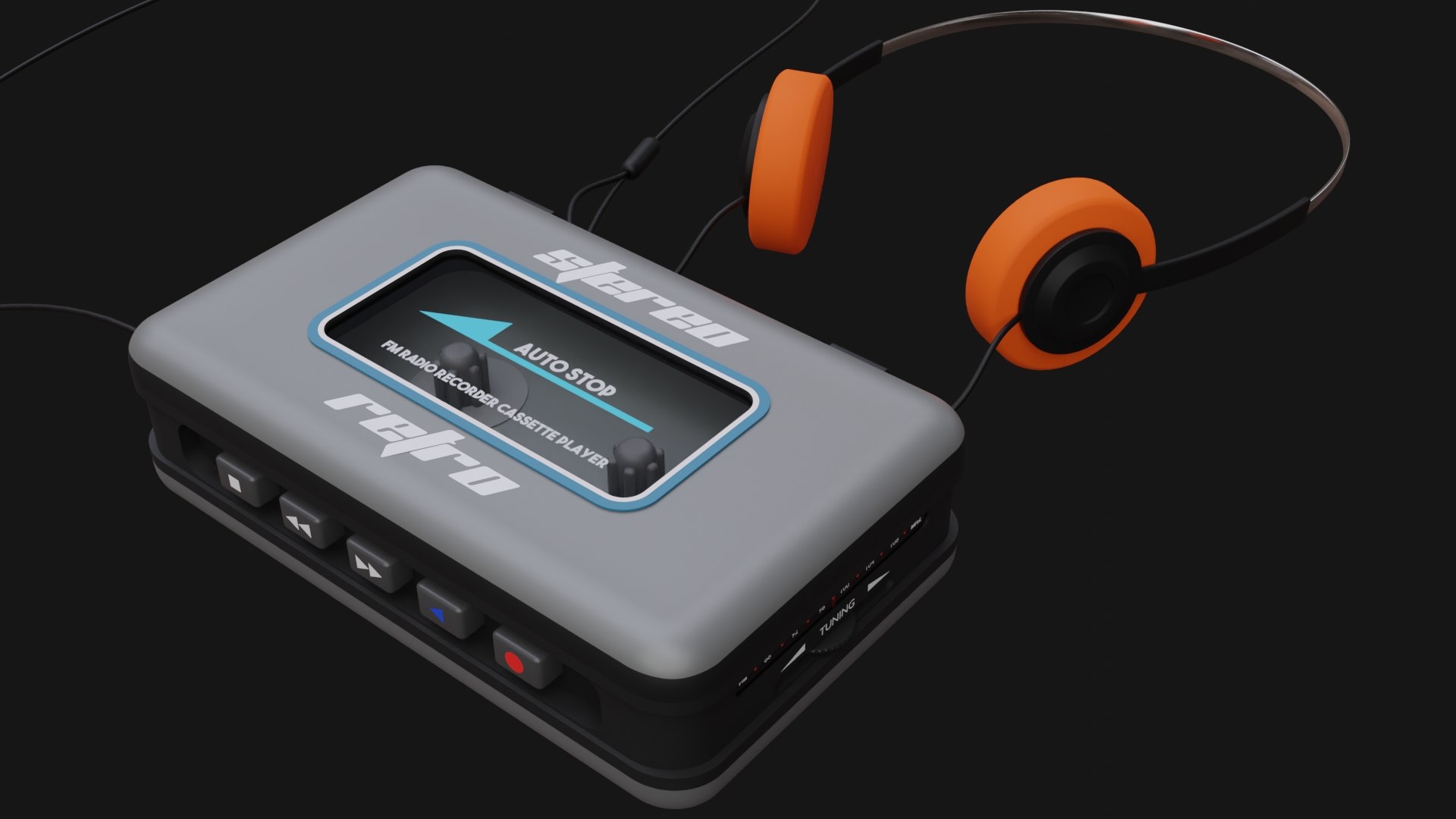 Personal Cassette Player 01 3D Model - TurboSquid 1863611