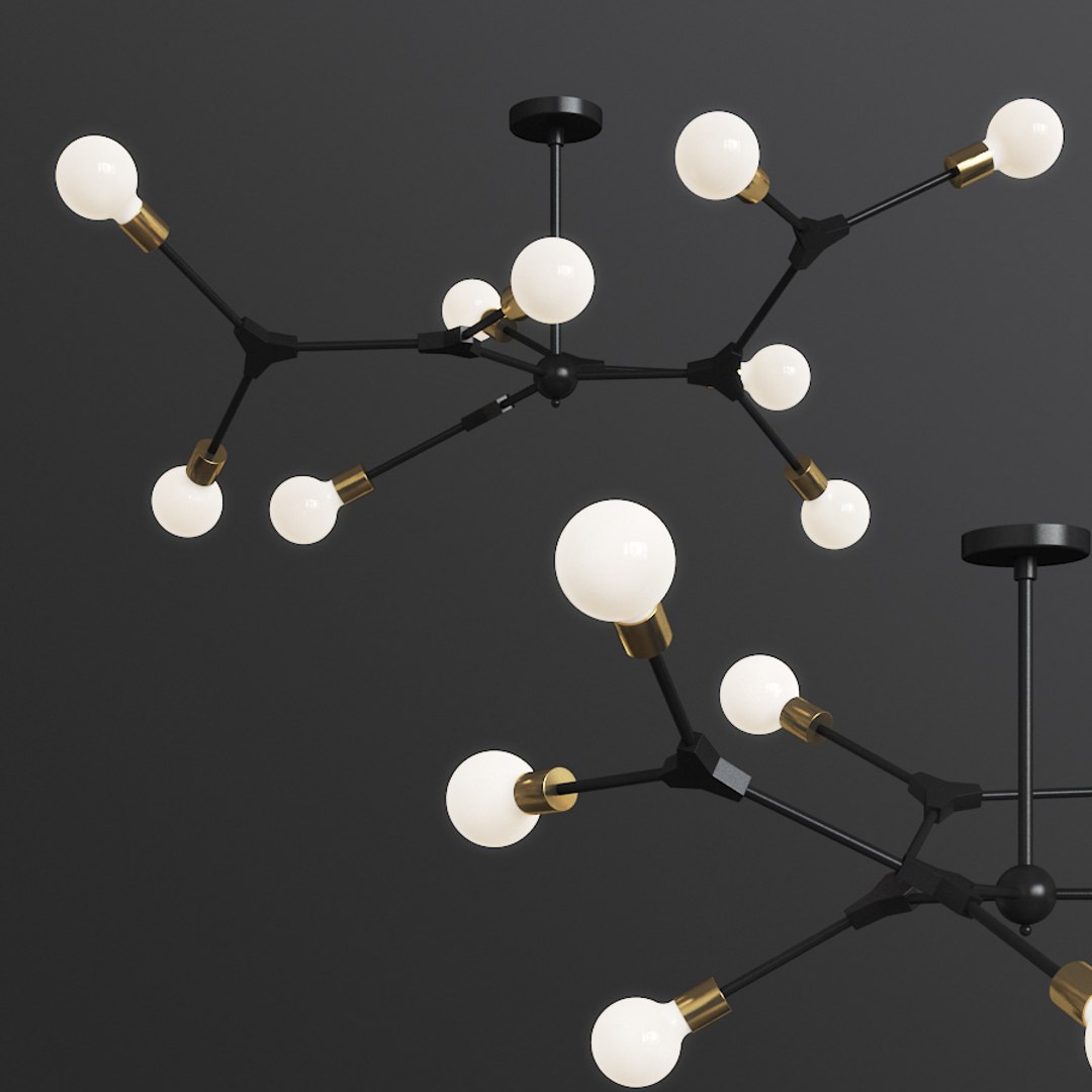 Dna Spiral Structure Ceiling Light 3D - TurboSquid 1599808