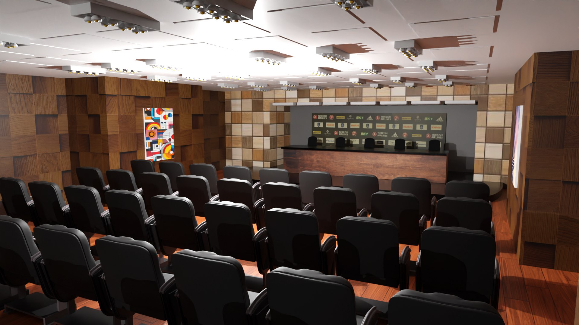 Conference Hall 3D Model - TurboSquid 2178823