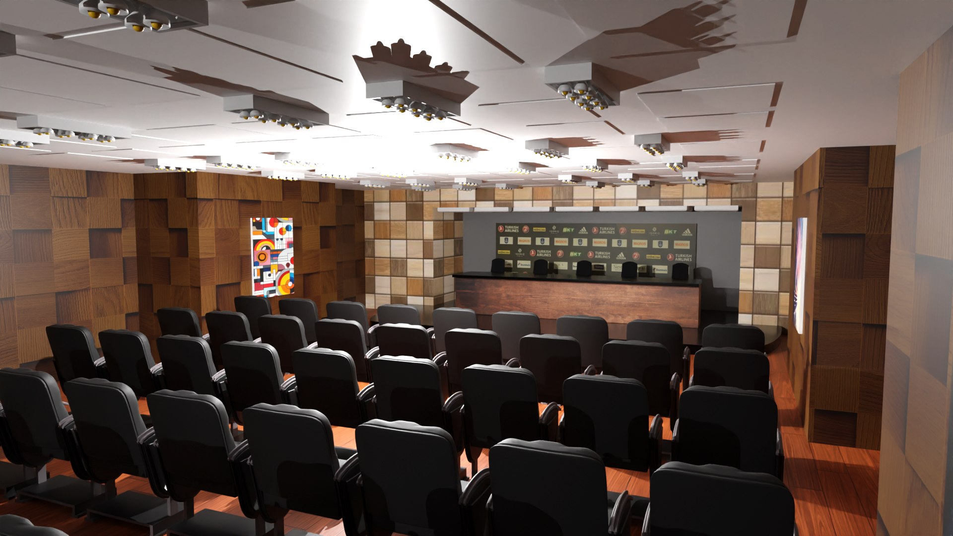 Conference Hall 3D Model - TurboSquid 2178823