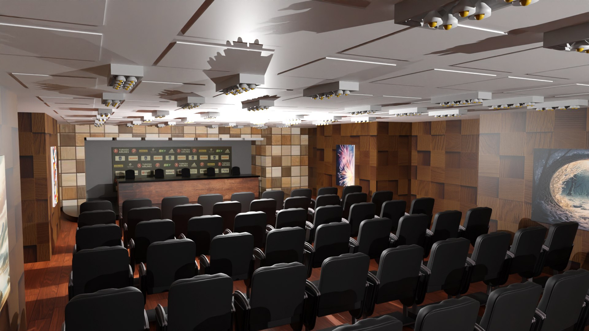 Conference Hall 3D Model - TurboSquid 2178823