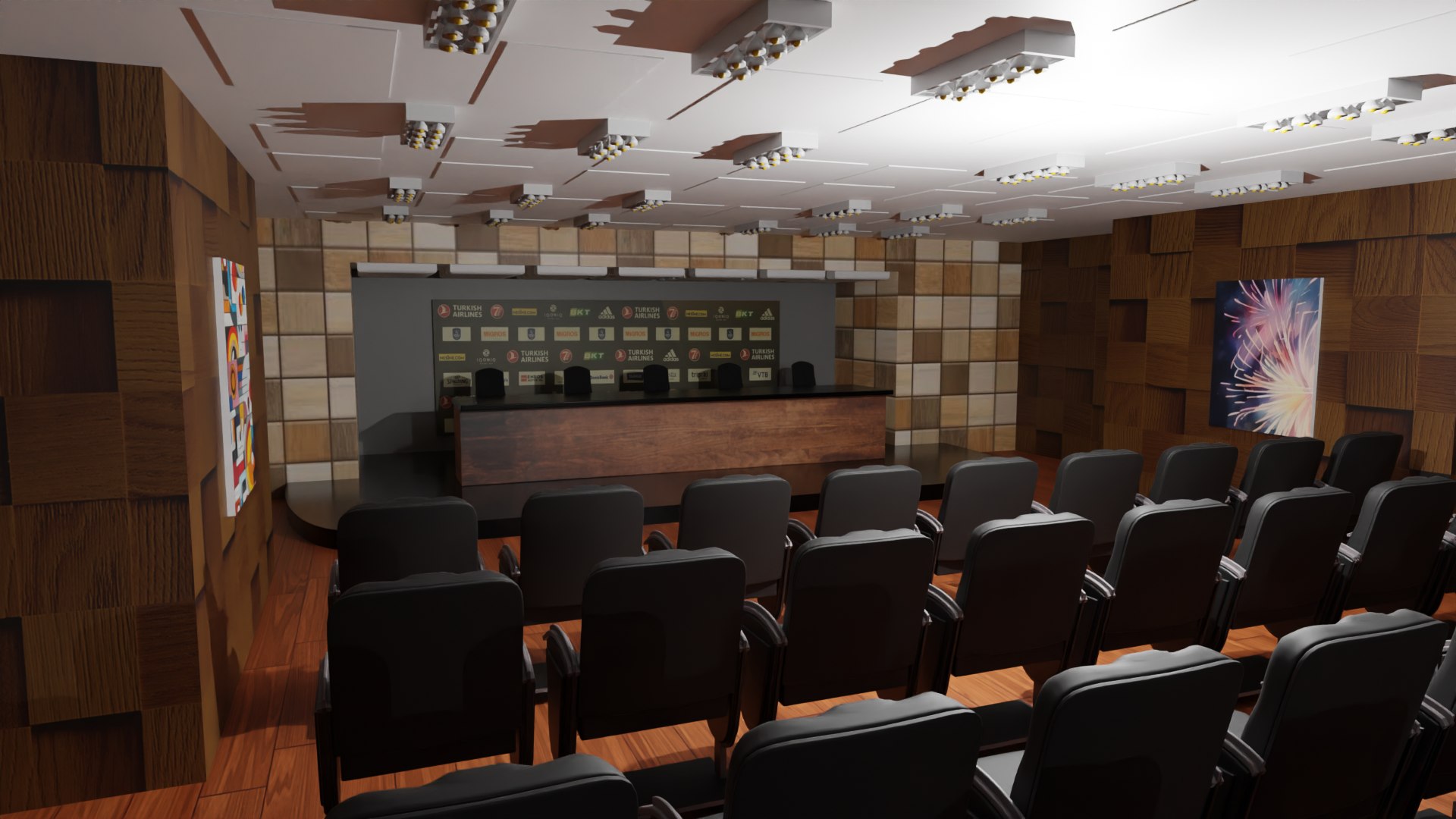 Conference Hall 3D Model - TurboSquid 2178823