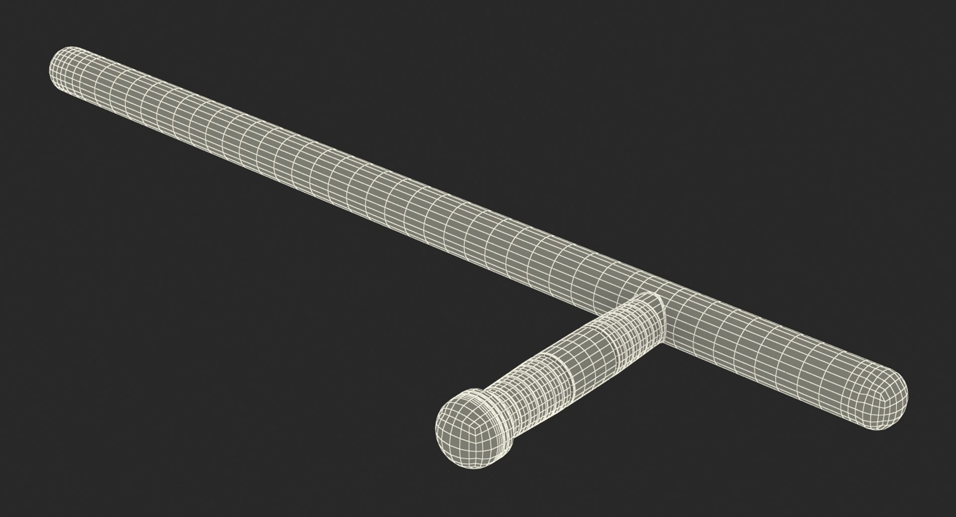 3d Model Police Handle Baton