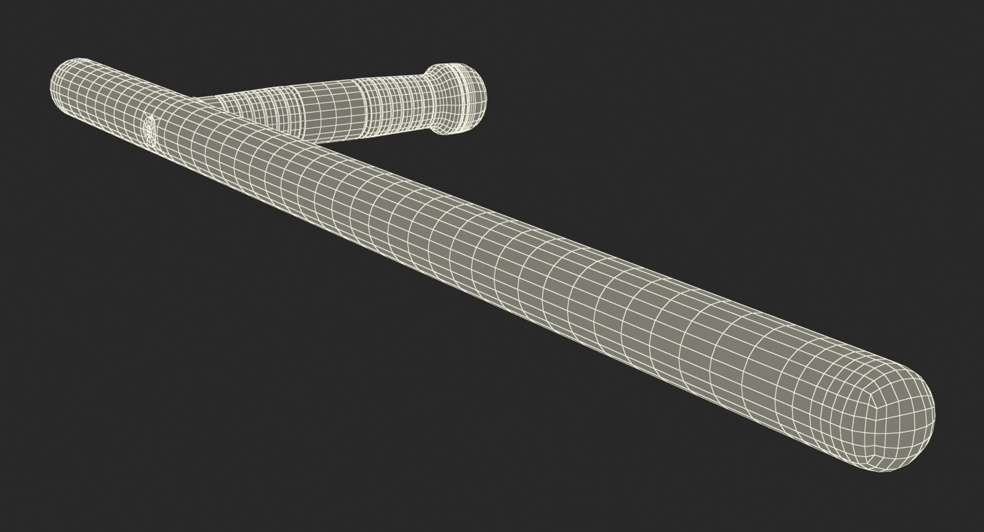 3d Model Police Handle Baton