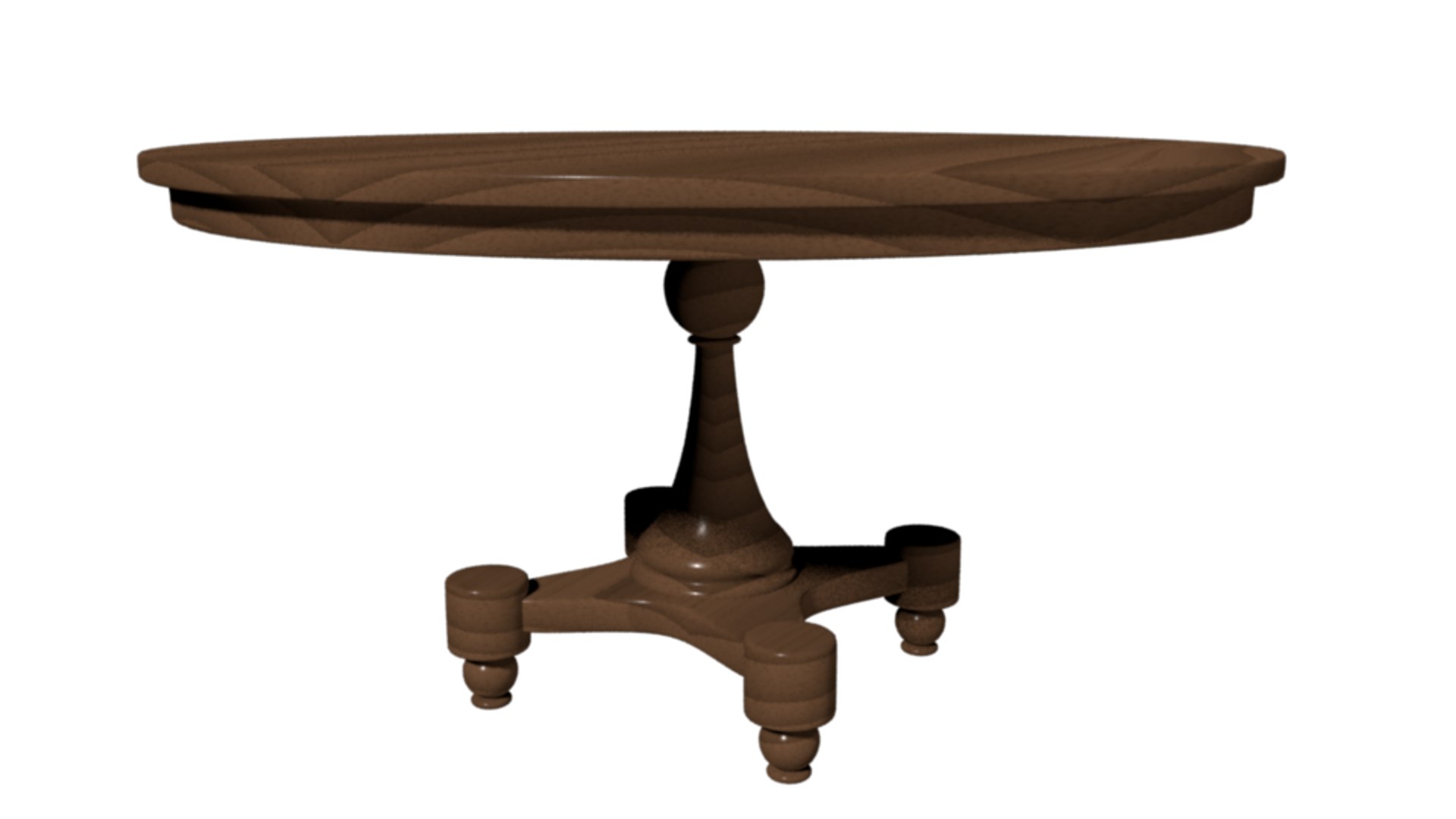 Wood table model - TurboSquid 1215415