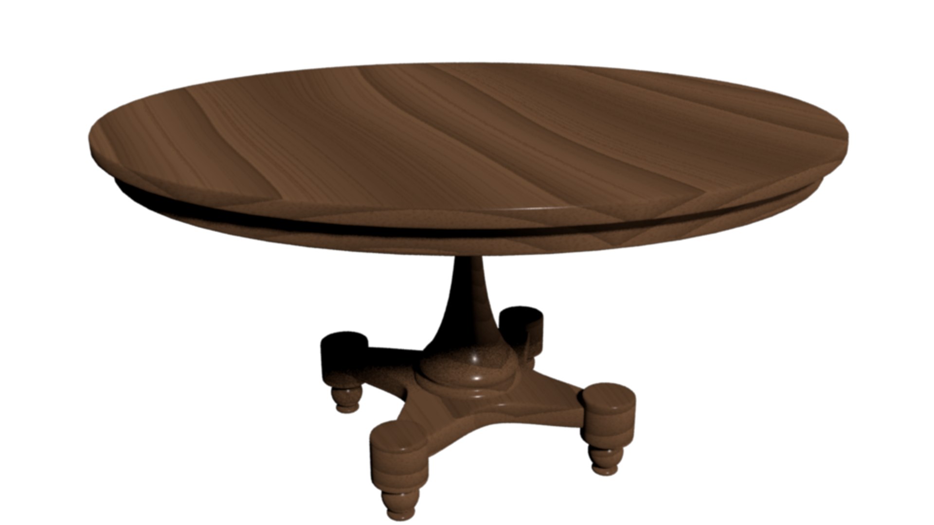 Wood table model - TurboSquid 1215415