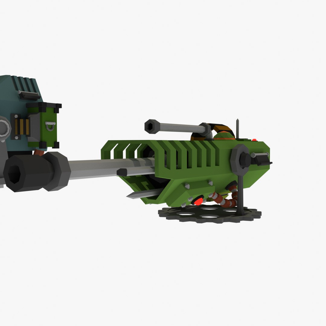 Low poly turrets 3D - TurboSquid 2078712