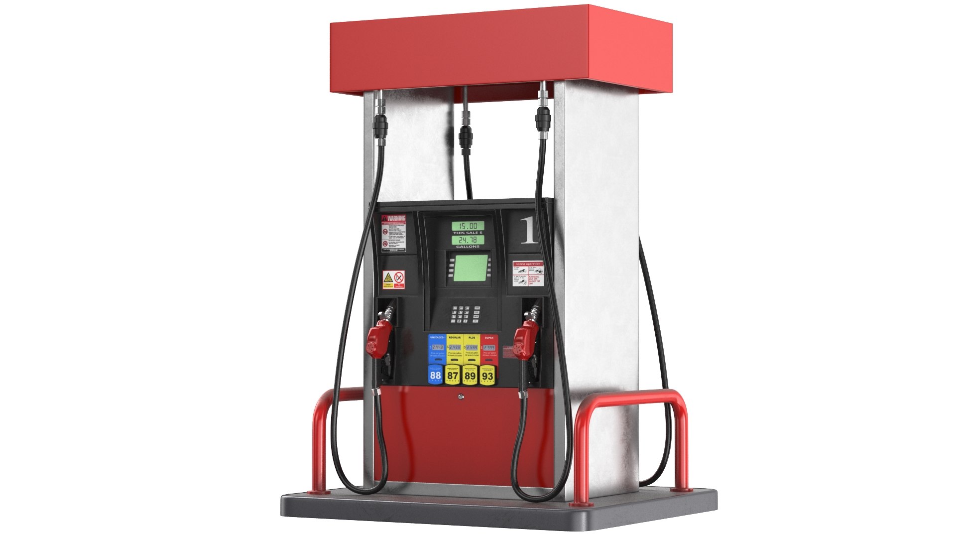 3D Gas Station Canopy Model - TurboSquid 2036420