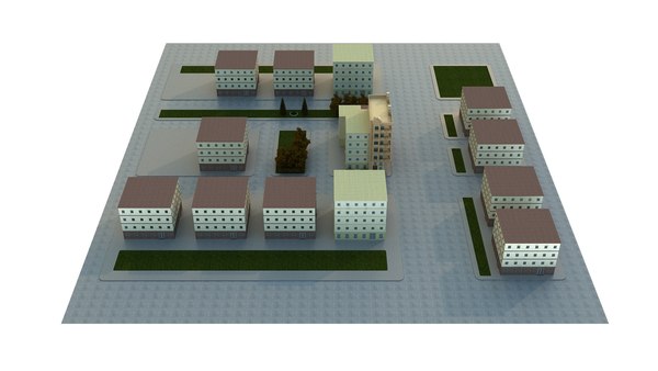 Corner building model - TurboSquid 1703513