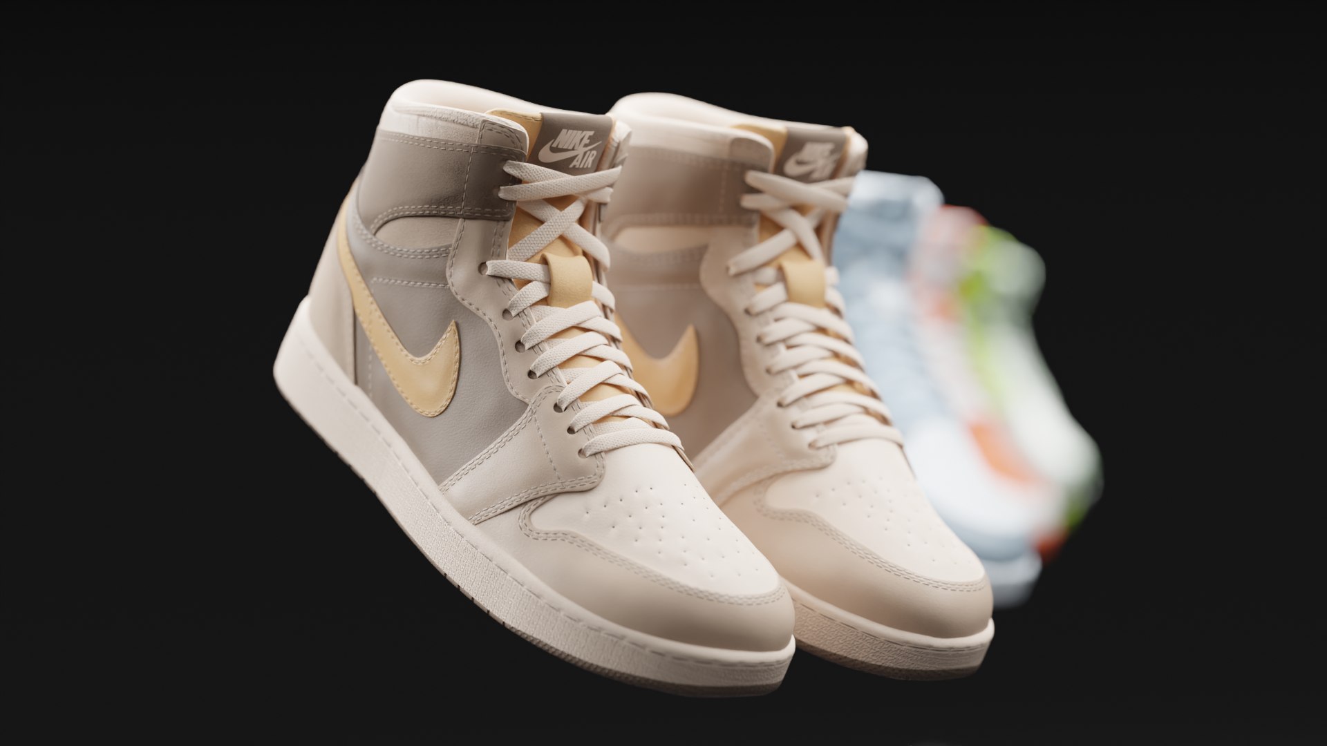 3D Air Jordan Nike Shoes - Pack Of 10 - Highpoly - TurboSquid 2191999