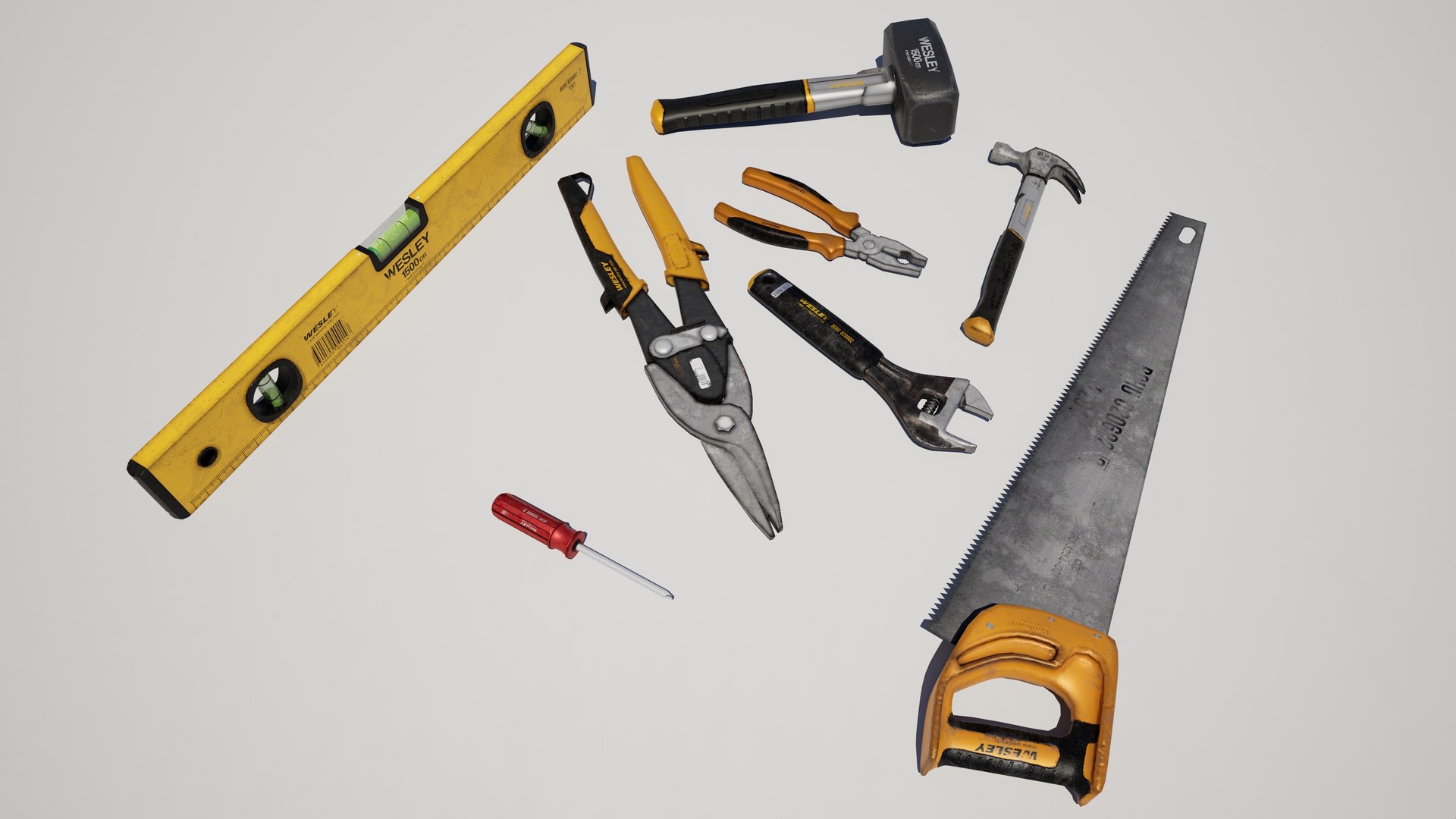 Hand Tool Pack Model - TurboSquid 2483664