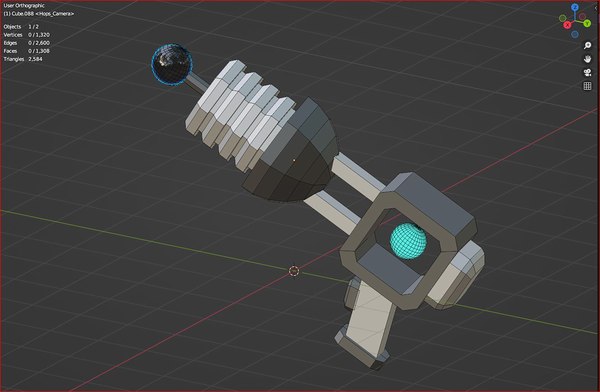 modelo 3d 3d Futuristic Sci-Fi Assault Pistol lowpoly icon - TurboSquid ...