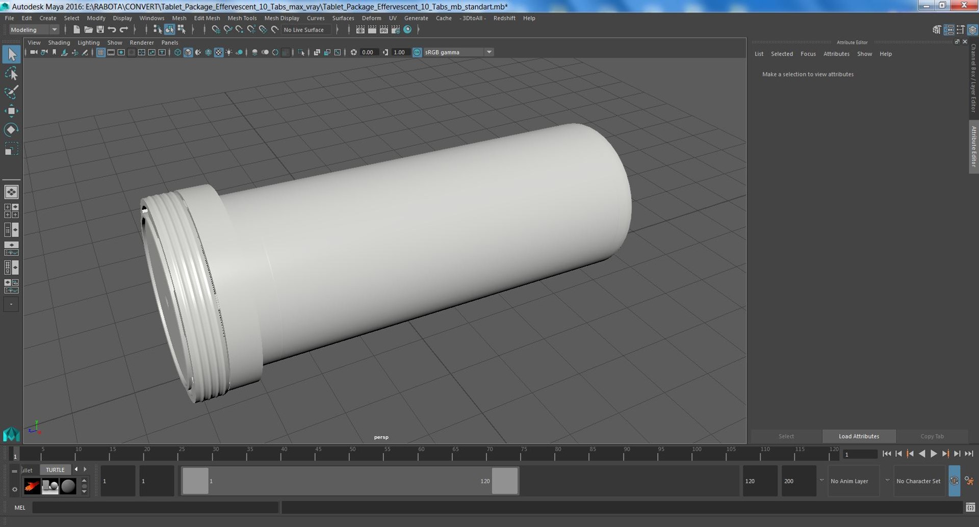 Tablet Package Effervescent 10 Tabs 3D Model - TurboSquid 2211485