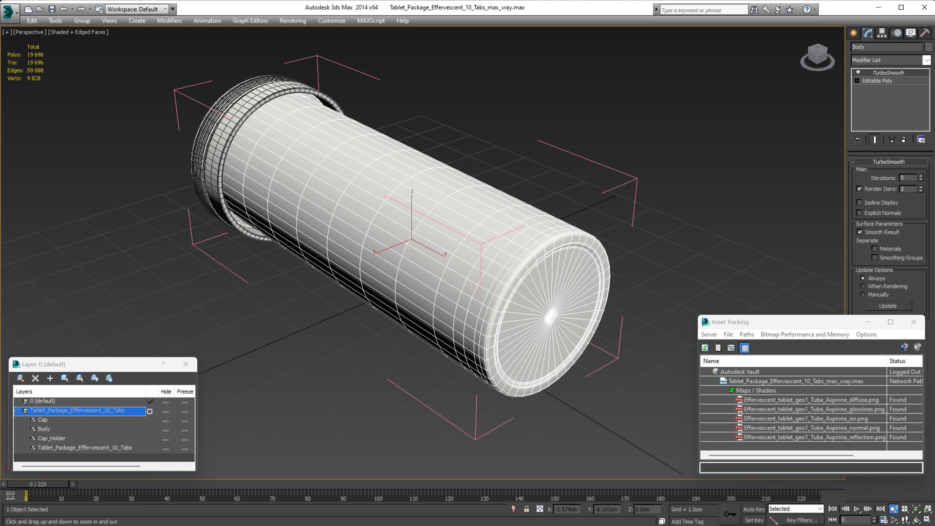 Tablet Package Effervescent 10 Tabs 3D Model - TurboSquid 2211485