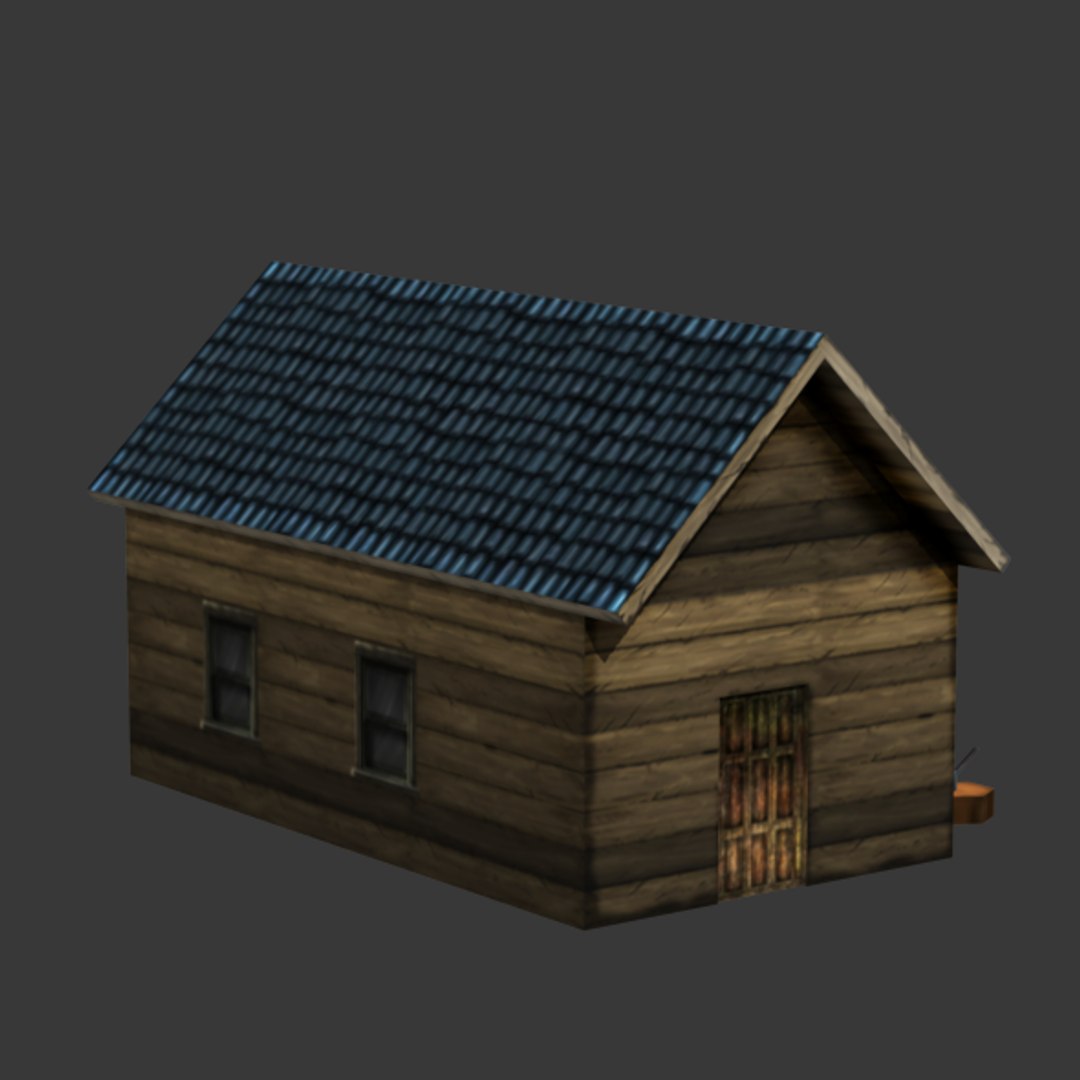 3d model wood cutter house