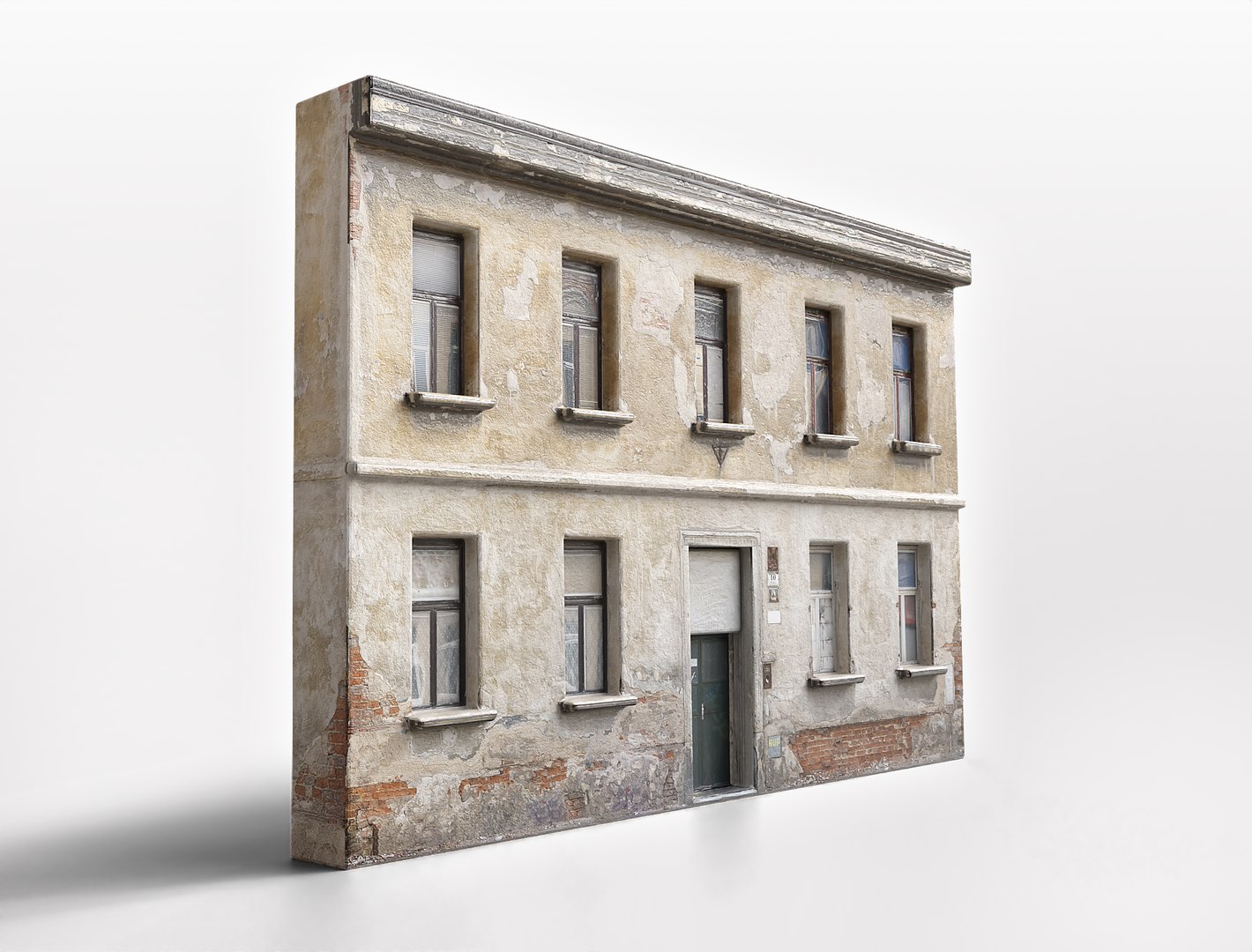 Old Abandoned House-Apartment Realistic City Asset Low-poly 3D ...