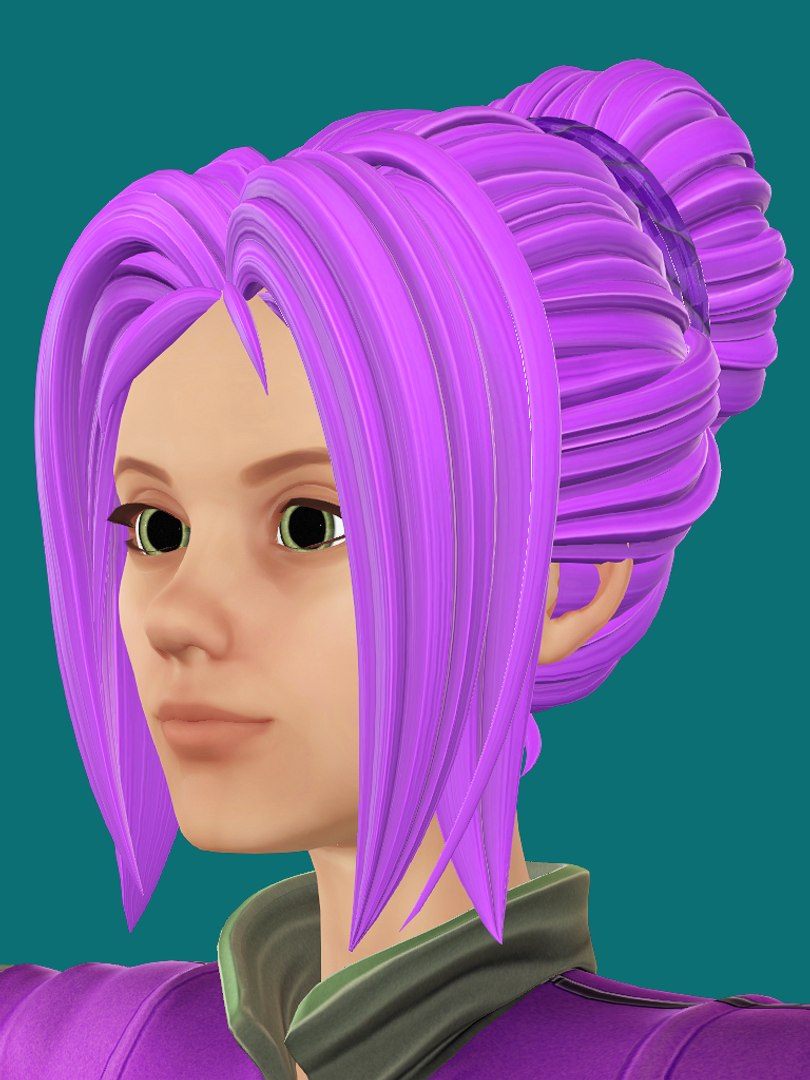 3D Cartoon Rigged Cute Little Girl-Shina Character 3D Model Model ...