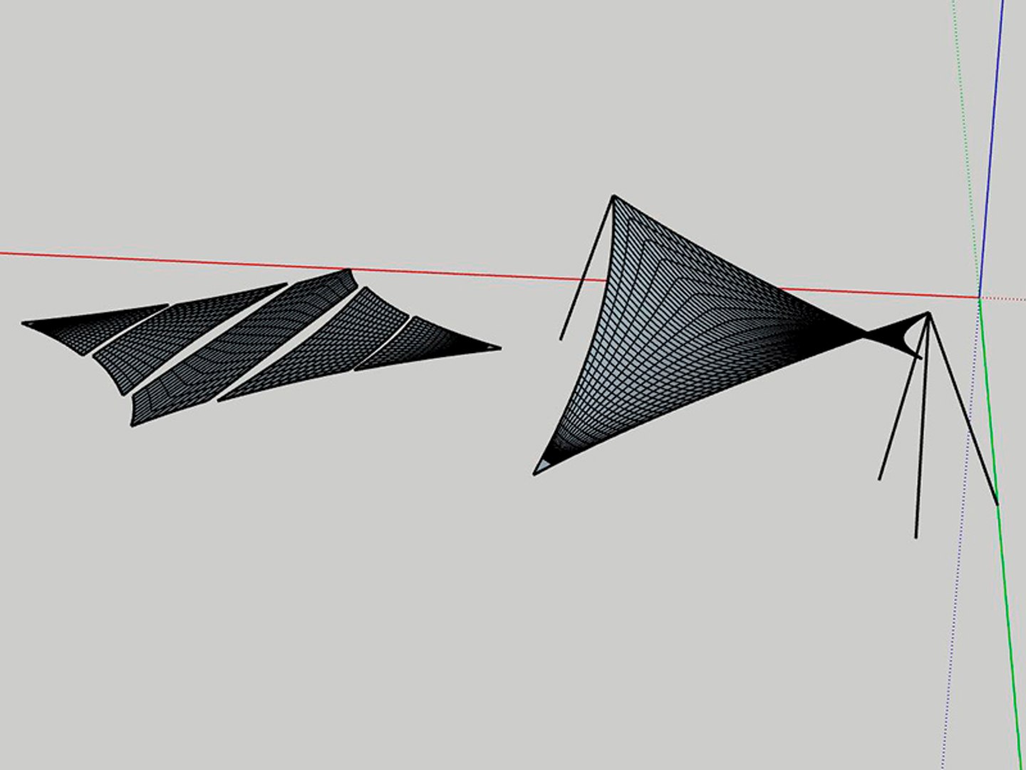 Shade Sail Patterns 3D Model - TurboSquid 1264227