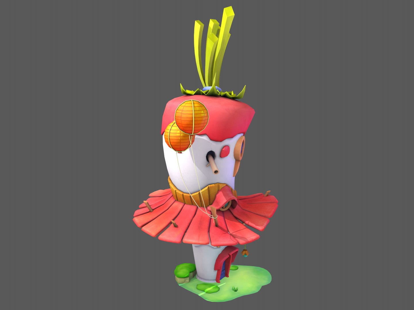 Carrot House 3D - TurboSquid 1561187