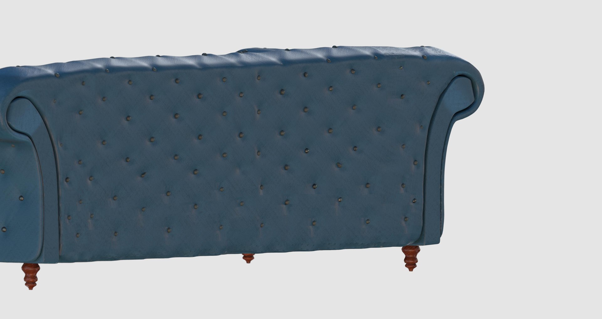 3D Blue Basic Capitone Sofa2 - TurboSquid 1985269