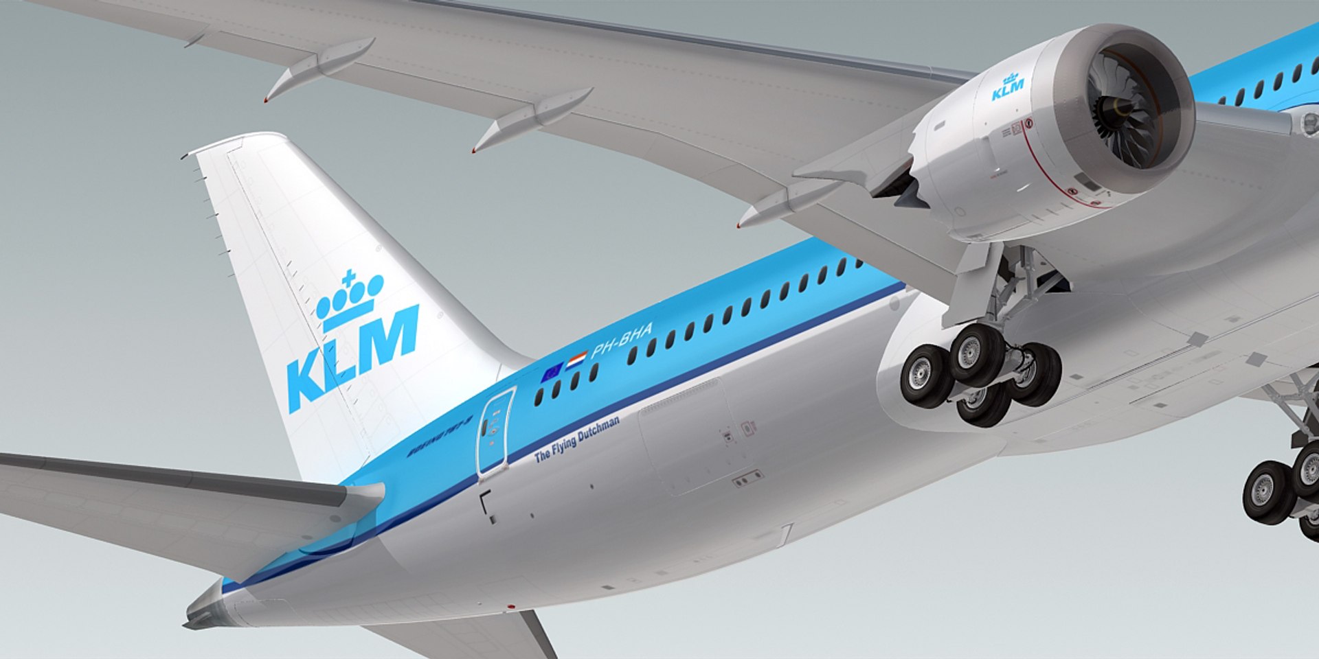 Boeing 787-9 Dreamliner Plane 3d Model