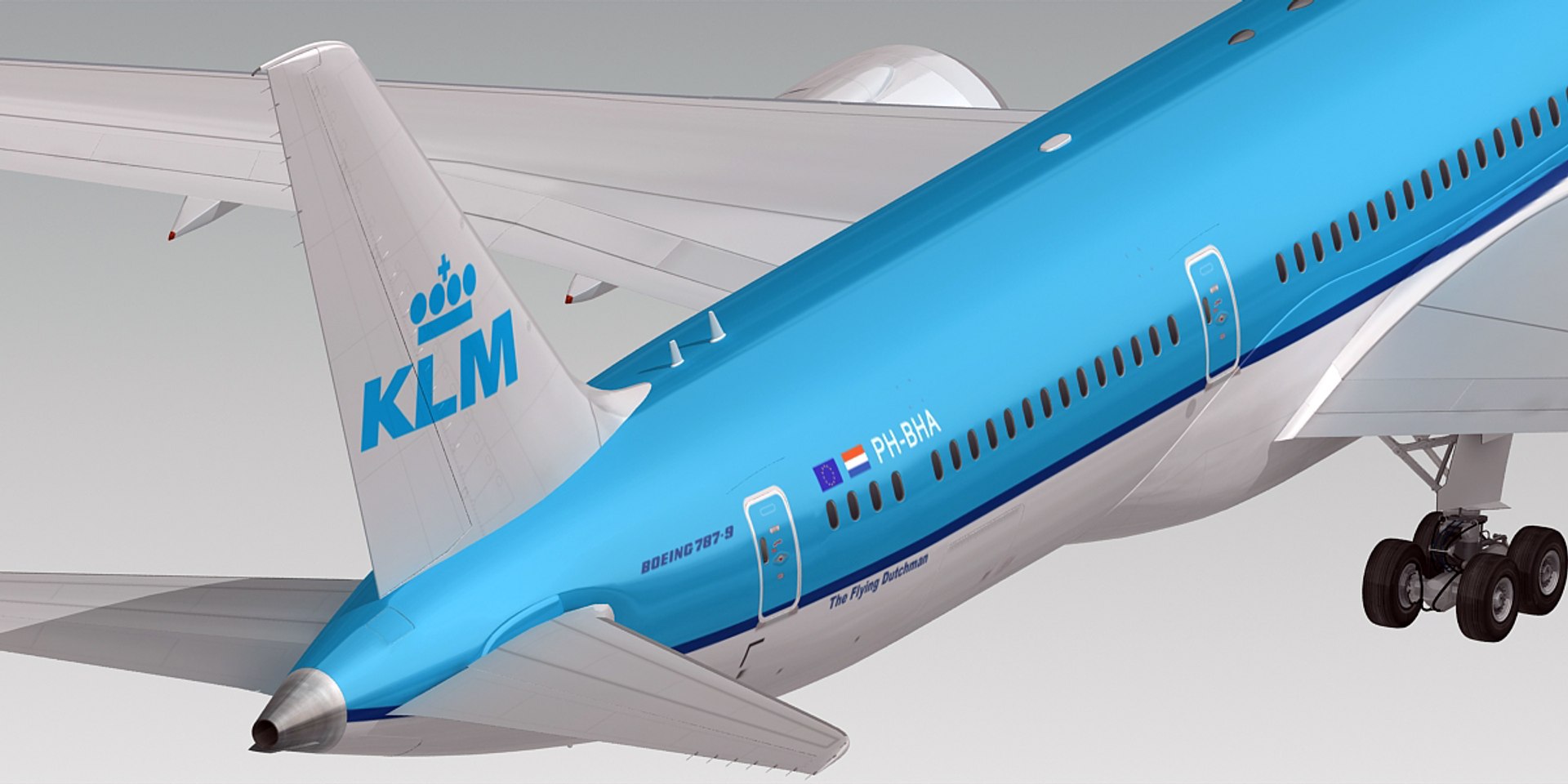 Boeing 787-9 Dreamliner Plane 3d Model
