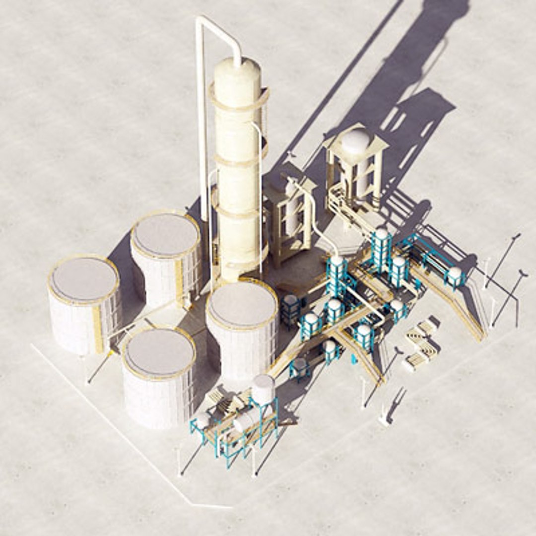 industrial module 3d model